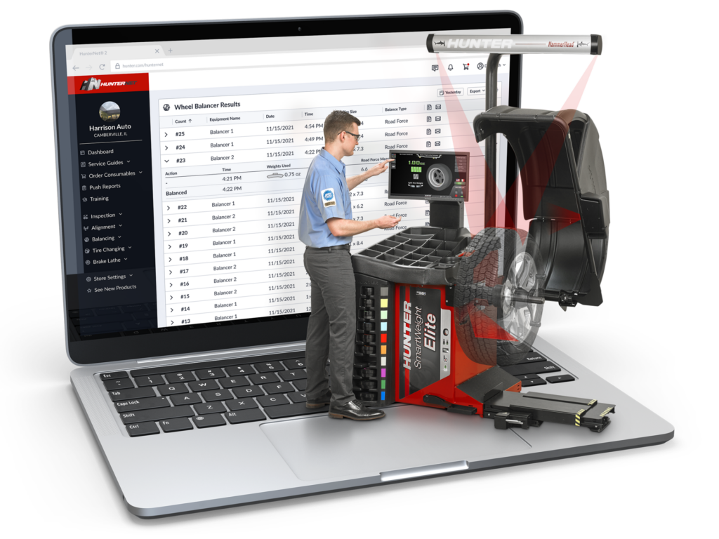 Hunter SmartWeight® Elite Wheel Balancer - George Stock & Company