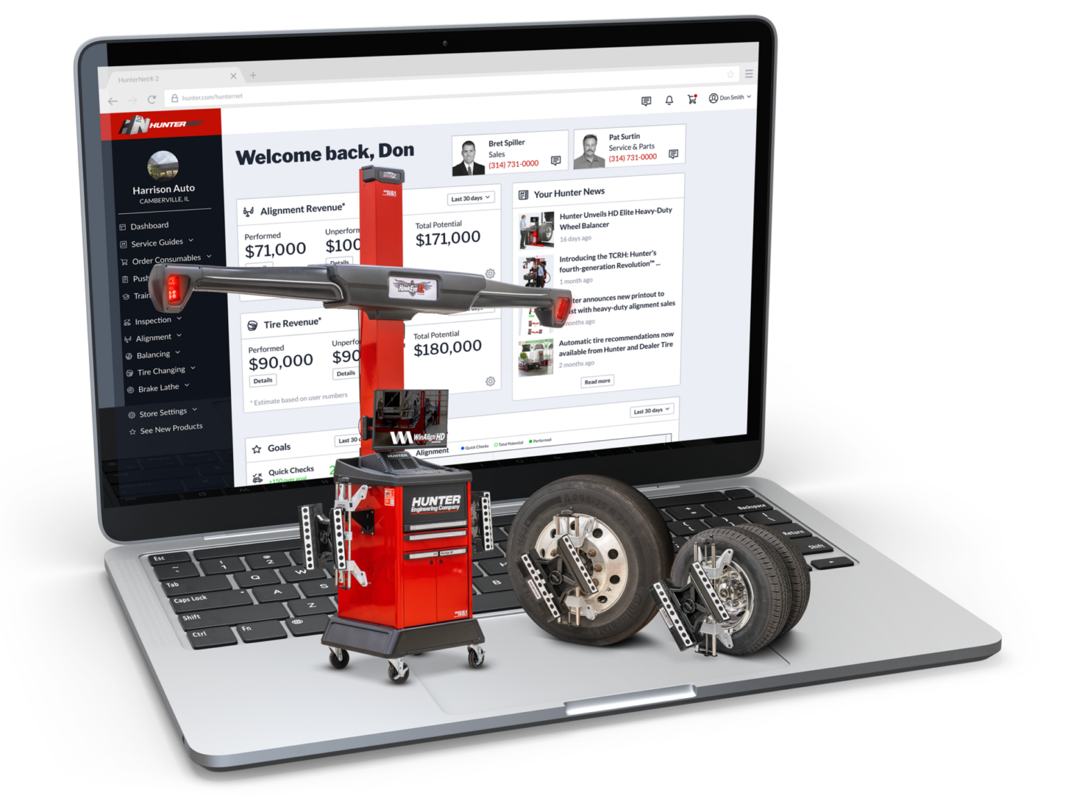 HawkEye® XL HD Wheel Alignment Machine - George Stock & Company